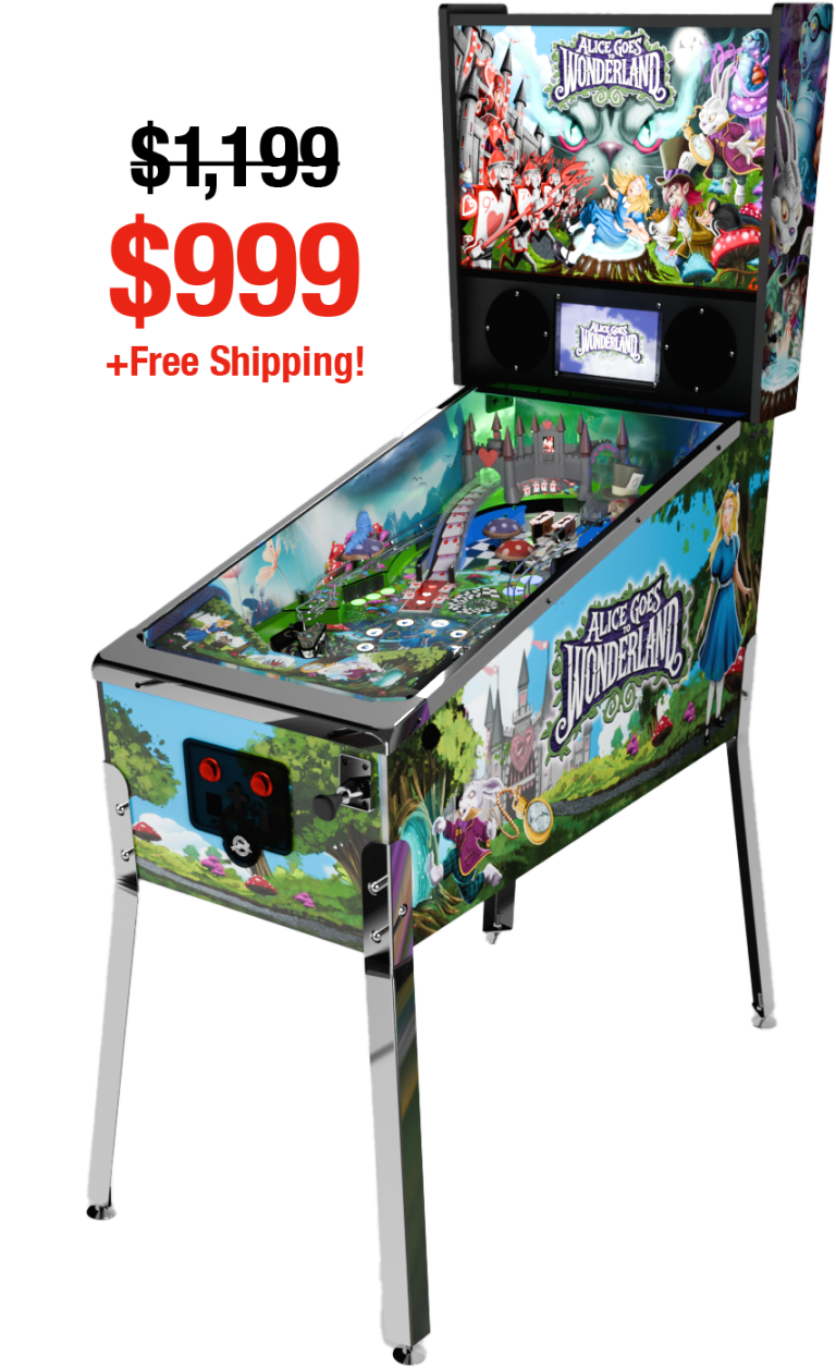 Get Alice Goes to Wonderland Pinball for $999 – BiggggyD's Arcade
